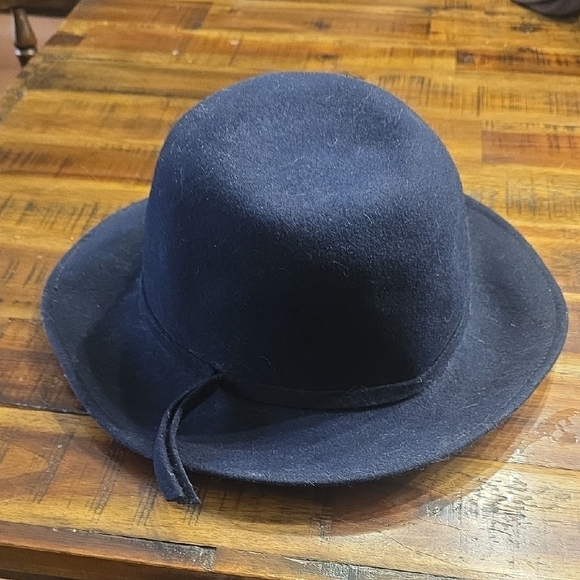 Mr Field | Accessories | Navy Blue Fedora Hat With Rounded Crown | Poshmark